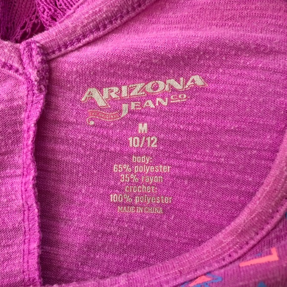 Arizona Jean Company | Shirts & Tops | Arizona Jean Co Tshirt W Crochet ...